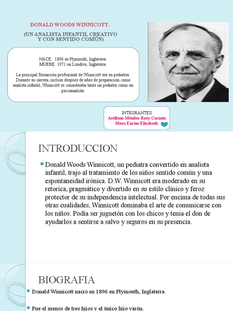 Winnicott | PDF | Sicología | Ciencias del comportamiento