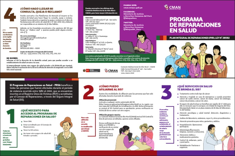 Triptico Salud (60 X 20) PDF | PDF | Hospital | Medicina