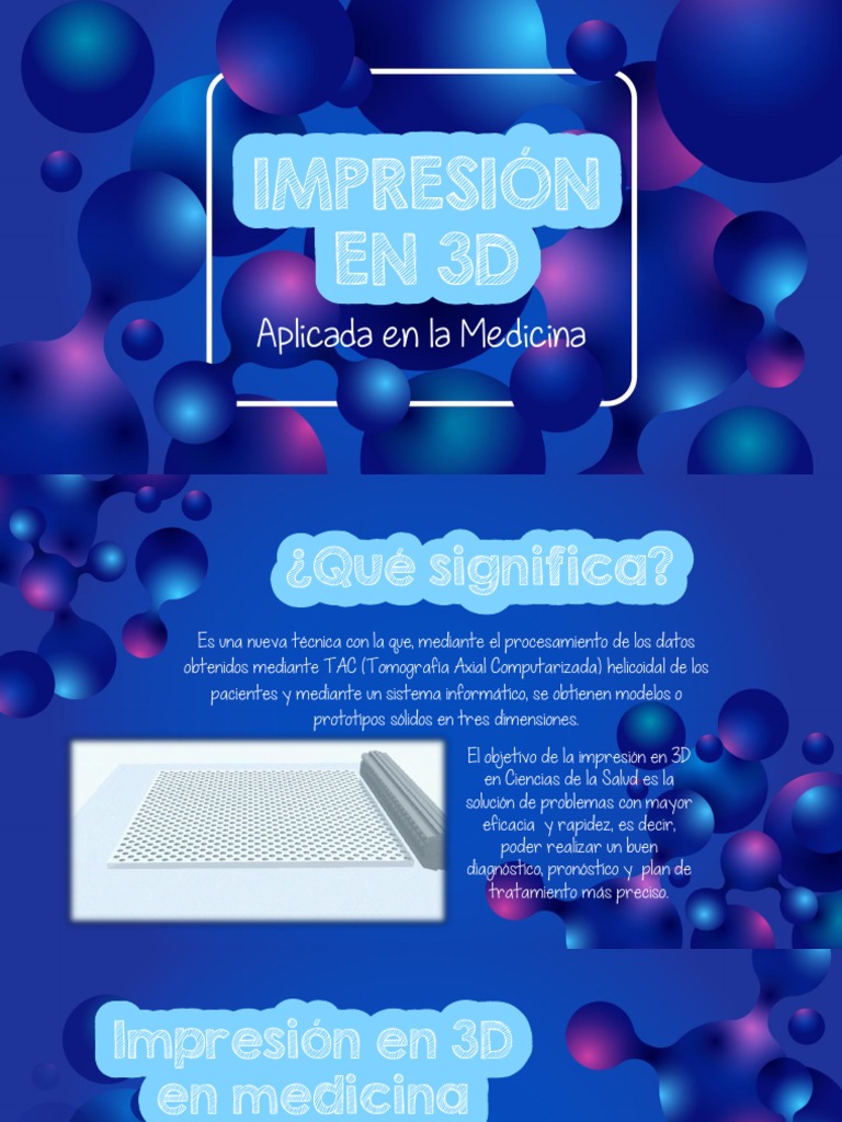 SLA en La Medicina | PDF | Impresión 3d | Ct Scan
