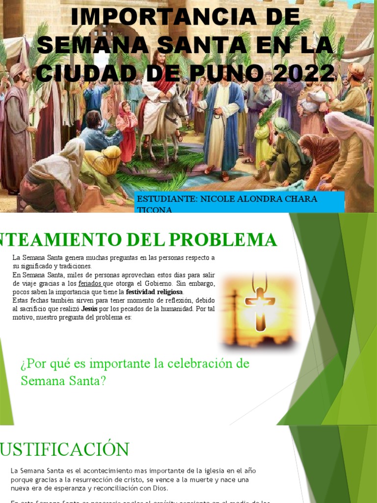 Importacia de Semana Santa en La Ciudad de Puno 2022 | PDF | Pascua de ...