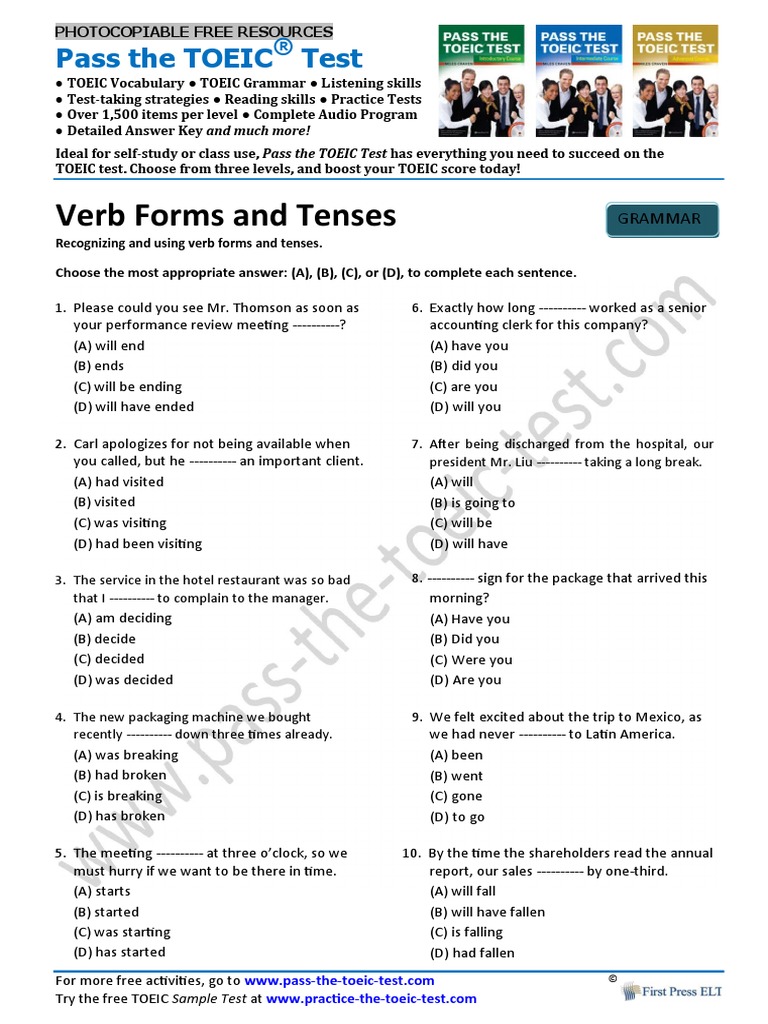 Verb Forms and Tenses | PDF | Linguistics | Grammar