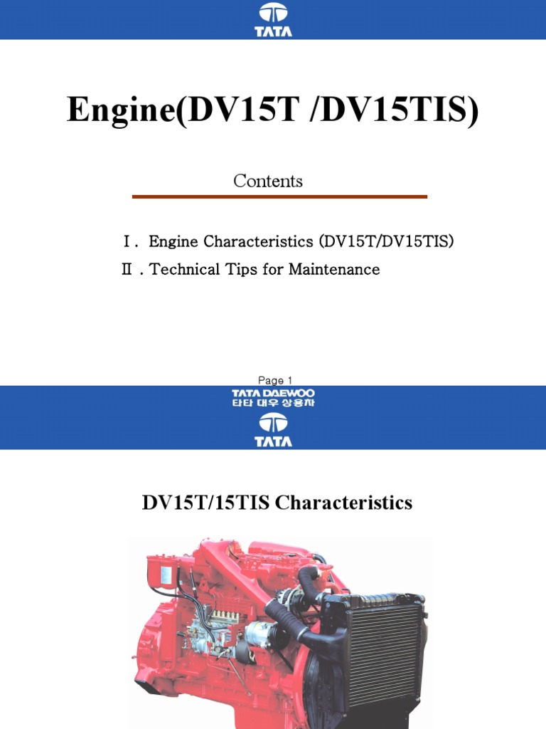 Technical tips for maintaining DV15TIS engines | PDF | Internal Combustion Engine | Pump