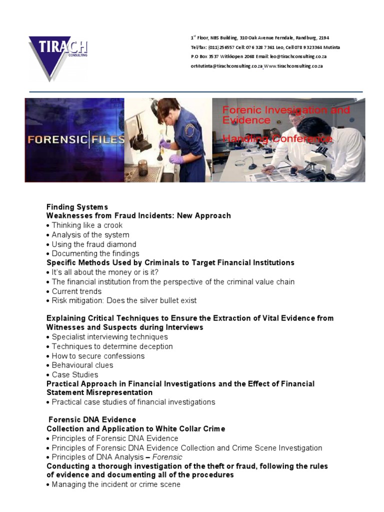 Forensic Investigation and Evidence Handling | PDF | Digital Forensics ...