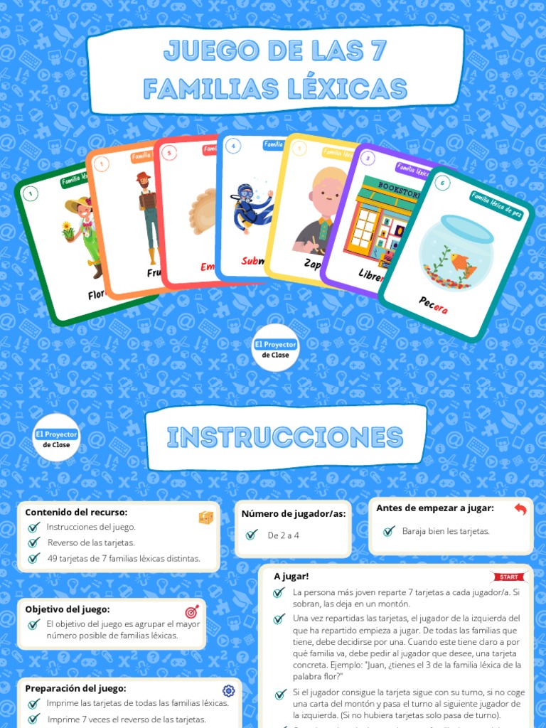 Juego de Las Familias Léxicas | PDF | Comida y bebida | Alimentos