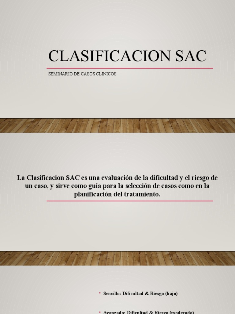 Clasificacion SAC | Descargar gratis PDF | Hueso | Cirugía