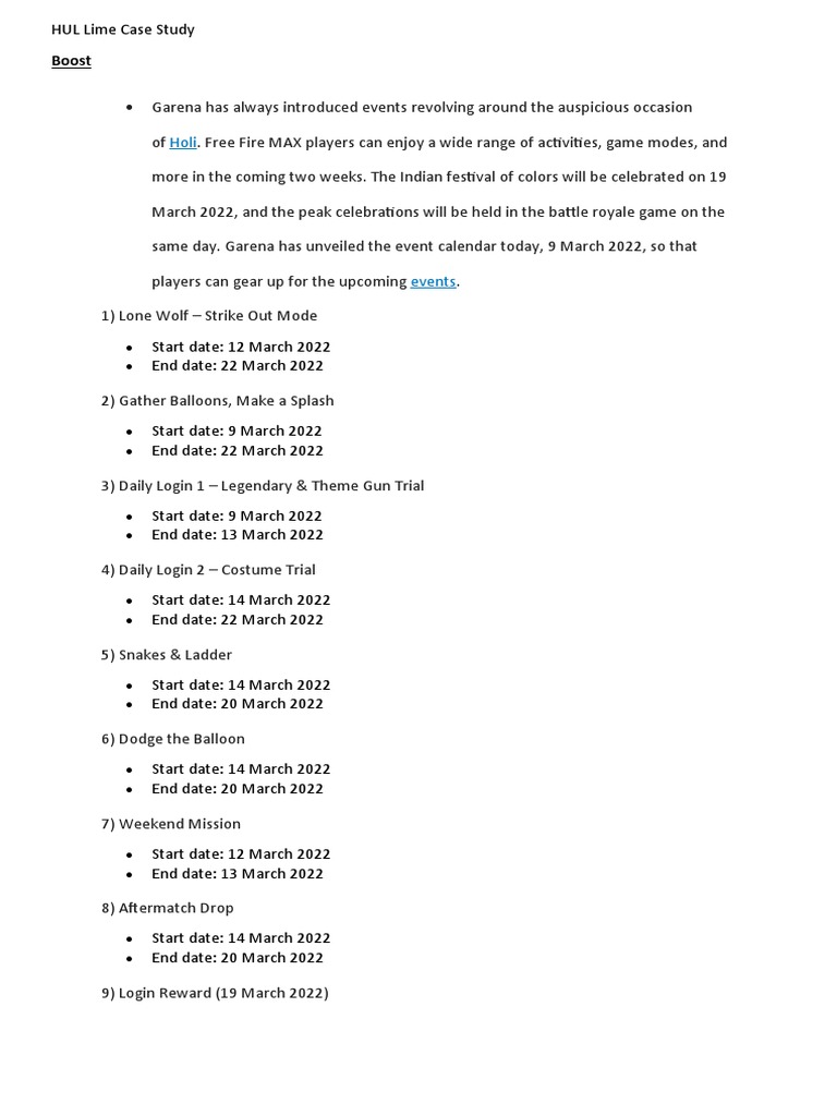 HUL Lime Case Study | PDF