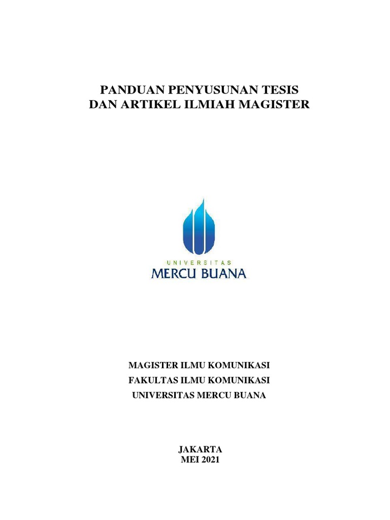Panduan Tesis | PDF