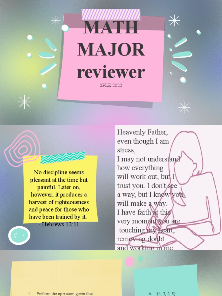 Math Major Reviewer (Part 1) | PDF | Geometry | Mathematical Objects Math Major Reviewer (Part 1) | PDF | Geometry | Mathematical Objects
