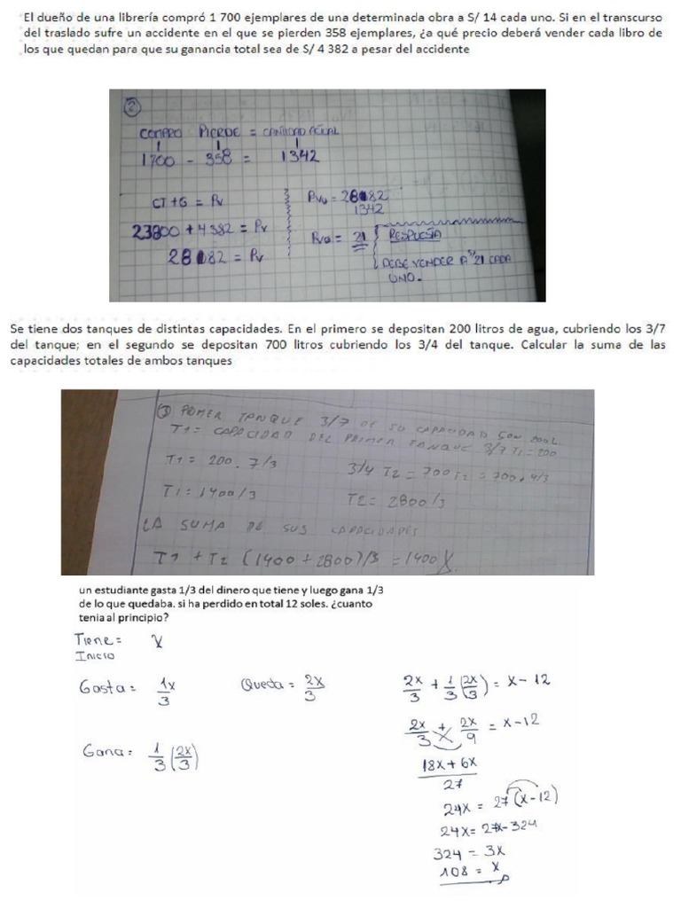 Ejercicios de Mate | PDF