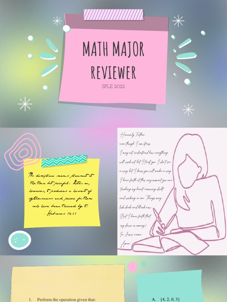 Math Major Reviewer (Part 1) | PDF | Mathematical Objects | Geometry