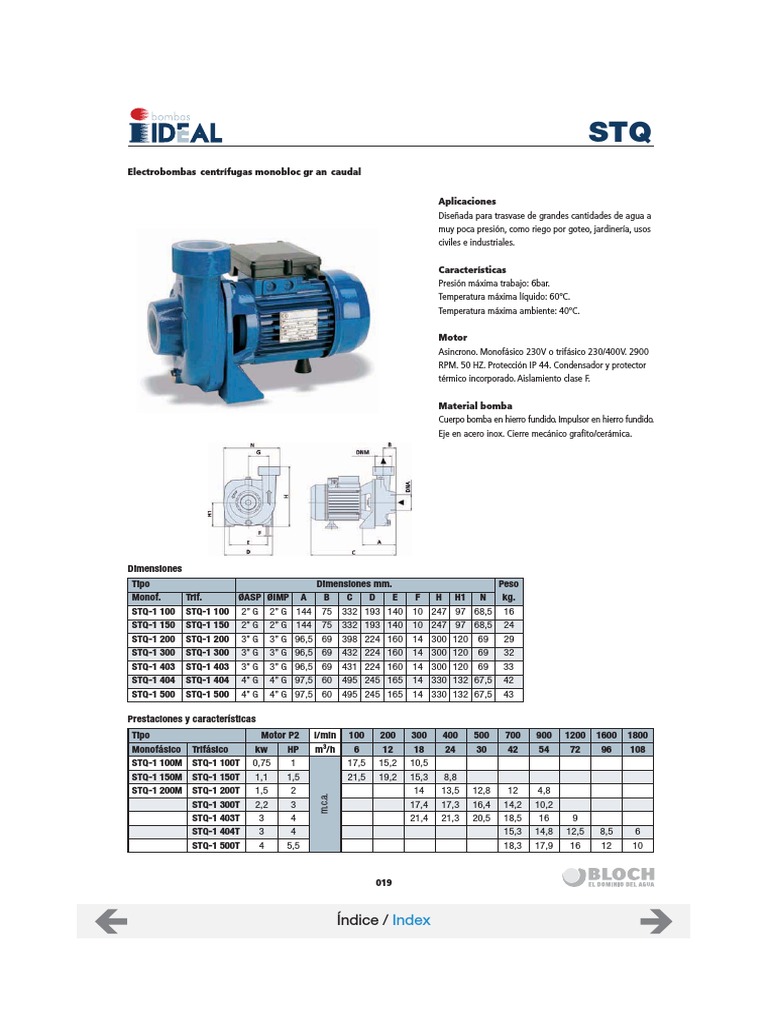 Ficha Tecnica Equipo de Bombeo | PDF