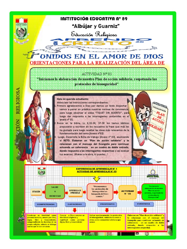 Activ. 3 Iniciamos Nuestro Plan Solidario | PDF