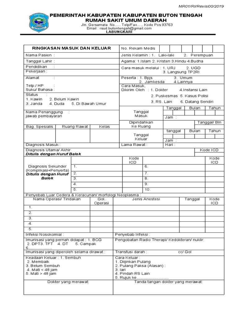 Formulir. Ringkasan Masuk Dan Keluar | PDF