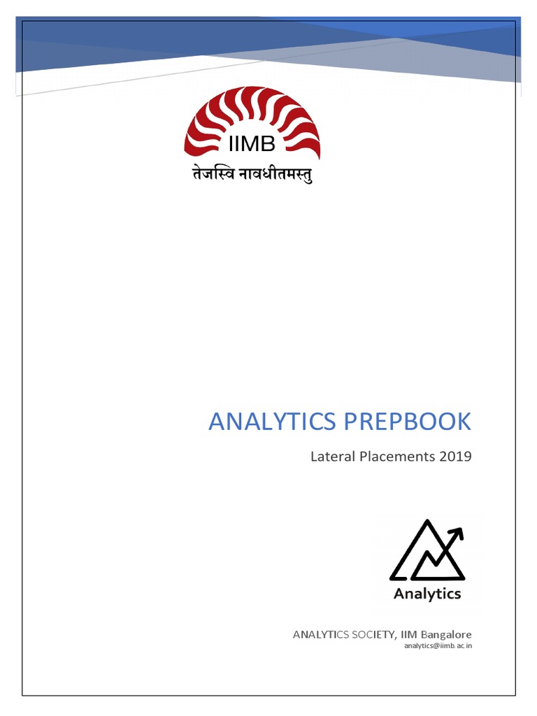 Analytics Prepbook Laterals 2019-2020 | Download Free PDF | Regression Analysis | P Value