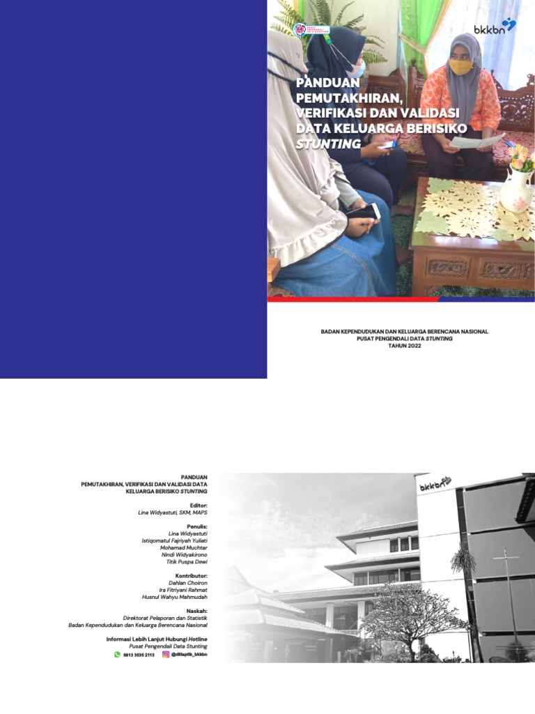 Panduan Pemutakhiran, Verifikasi Dan Validasi Data Keluarga Berisiko Stunting | PDF