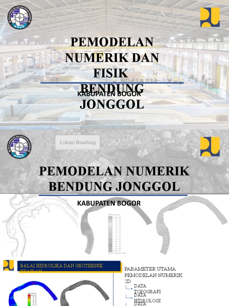 Pemodelan Model Fisik Dan Numerik Bendung Jonggol | PDF