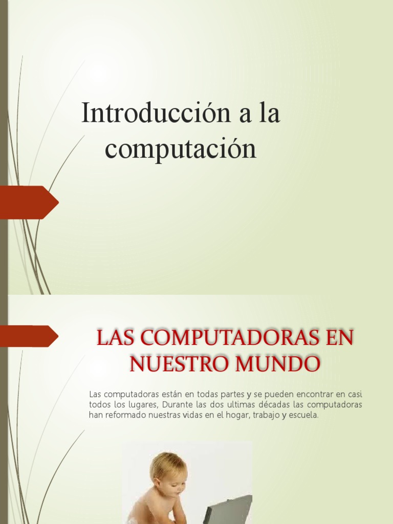 Introducción a las computadoras y su uso | PDF | Hardware de la ...