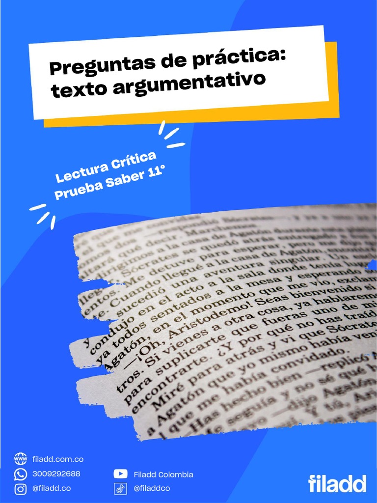 Preguntas de Practica - Texto Argumentativo | PDF