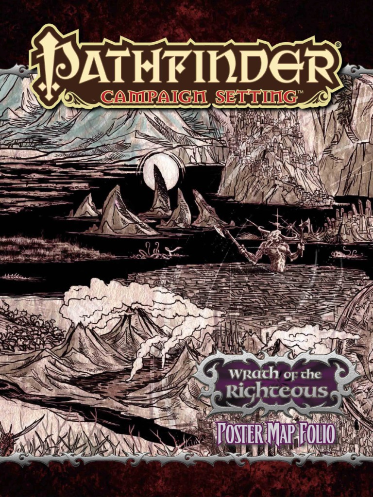 Pathfinder RPG Poster Map Folio Wrath of The Righteous Biblioteca ...