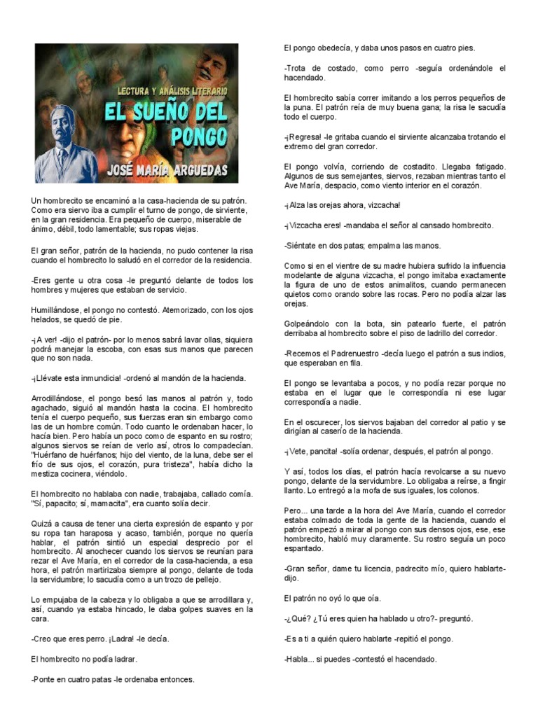 El Sueño Del Pongo | PDF