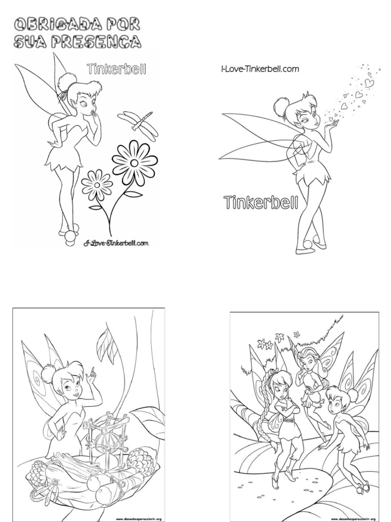 Livrinho para Colorir Da Sininho | PDF