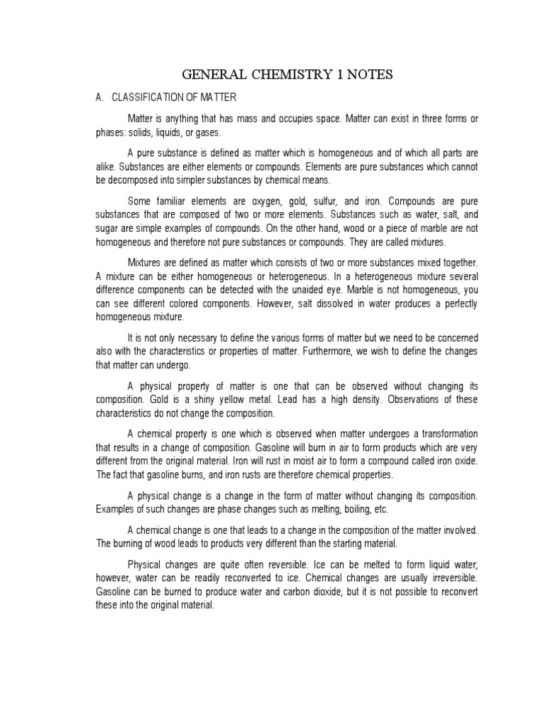 Genchem 1 NOTES | PDF | Isotope | Chemical Substances