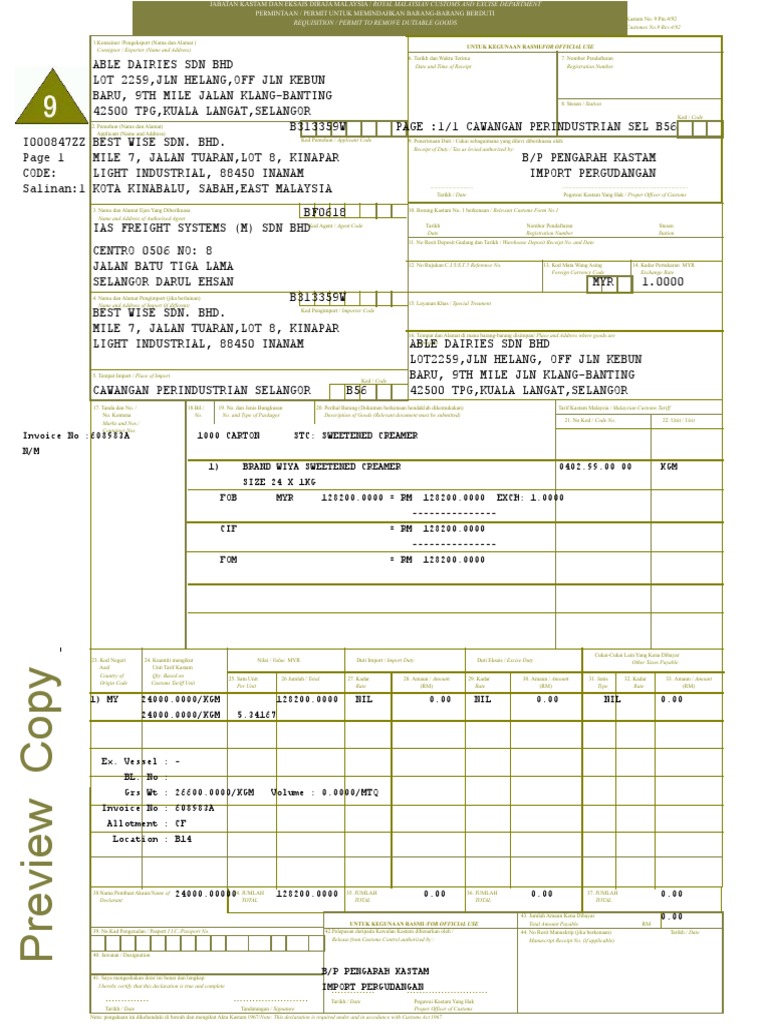 Untuk Kegunaan Rasmi/For Official Use | PDF | Payments | International ...