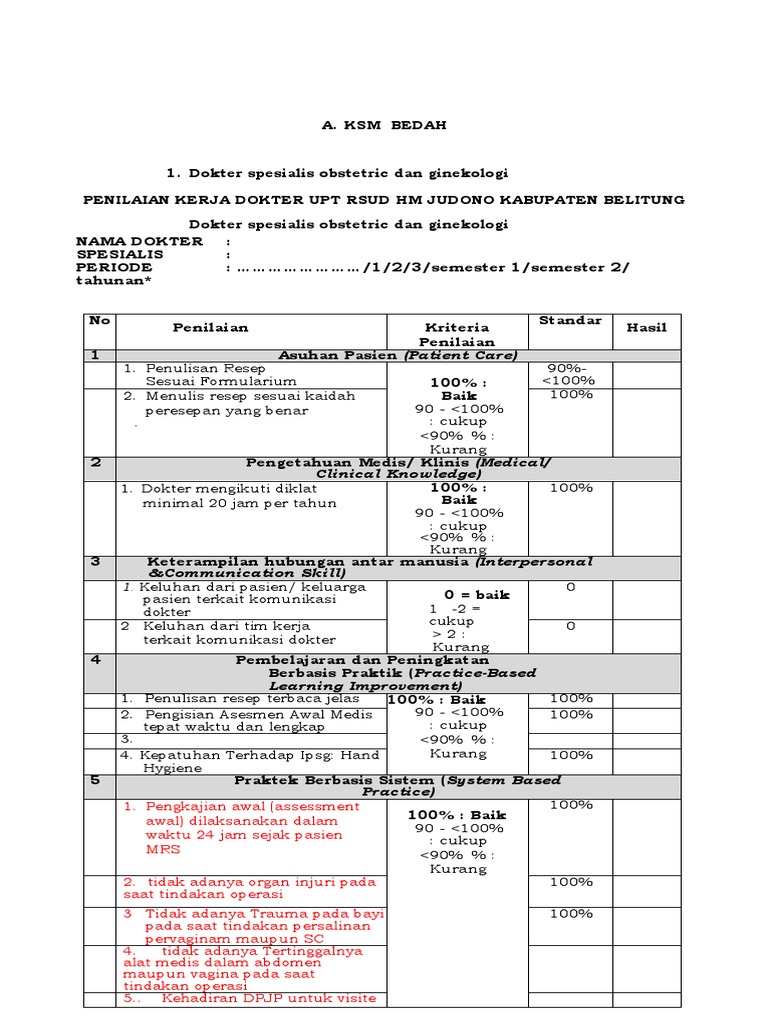 Lembar OPPE Rehab Medik | PDF
