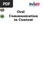 ORAL COM 11 Quarter 1 Module 1 PDF | PDF | Nonverbal Communication | Code