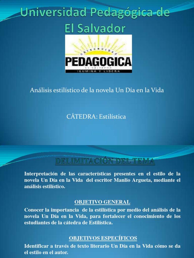 Un Dia en La Vida | PDF | El Salvador | Novelas