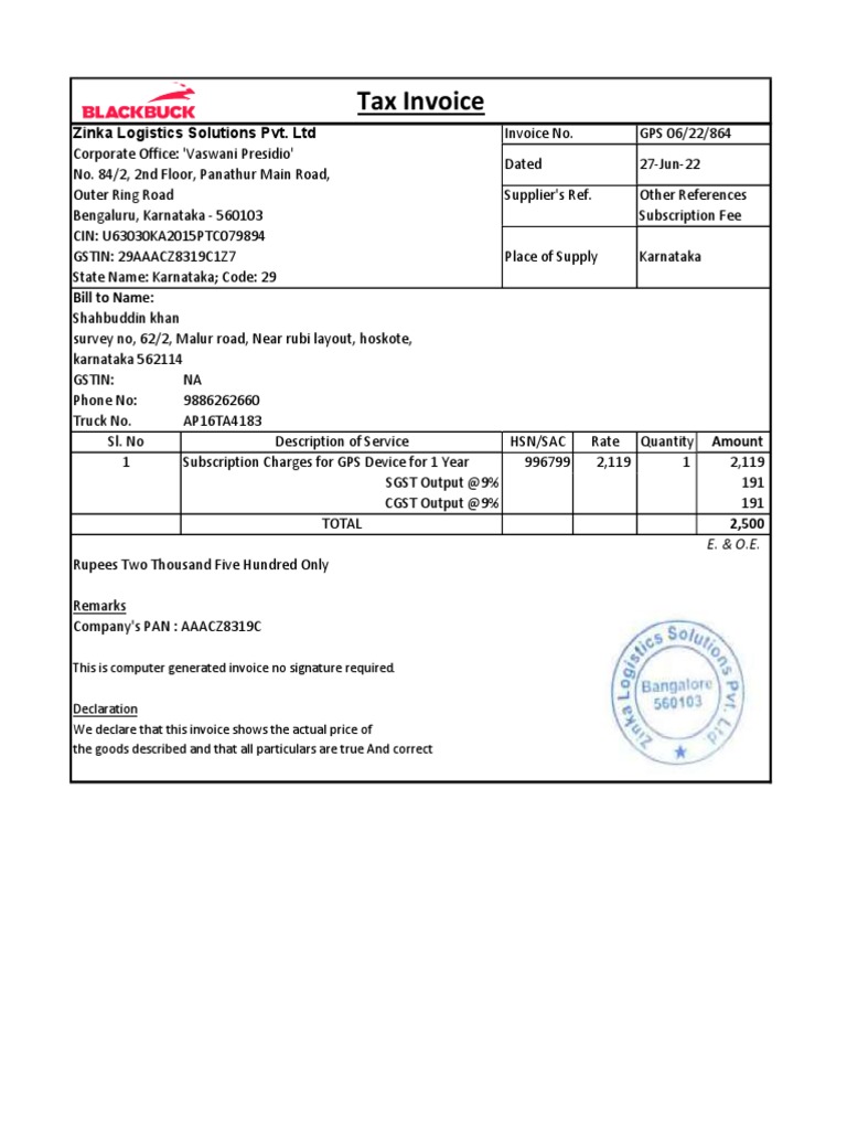 GPS - 27-06 864 To 865 | PDF | Invoice | Market (Economics)
