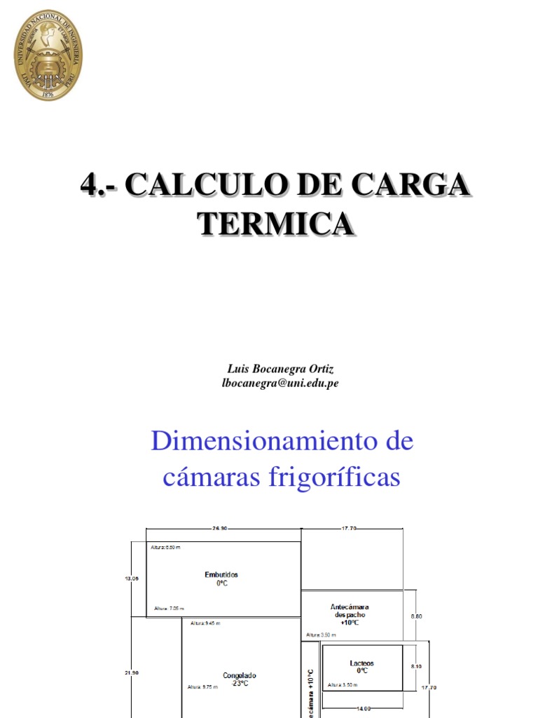 Calculo Carga Termica | PDF | Aislamiento térmico | Cantidades fisicas