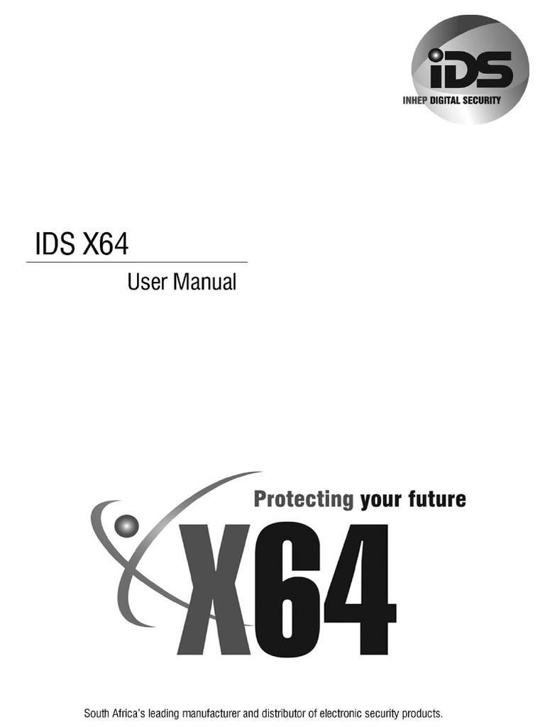 IDS X64 User Manual 700-398-01D Issued August 2010 | PDF | Security ...