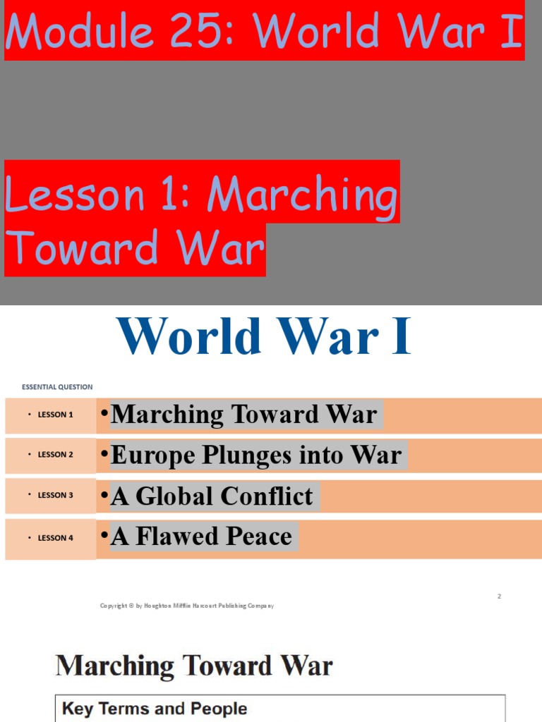 2 World War I Marching Toward War | PDF | Balkans | Otto Von Bismarck