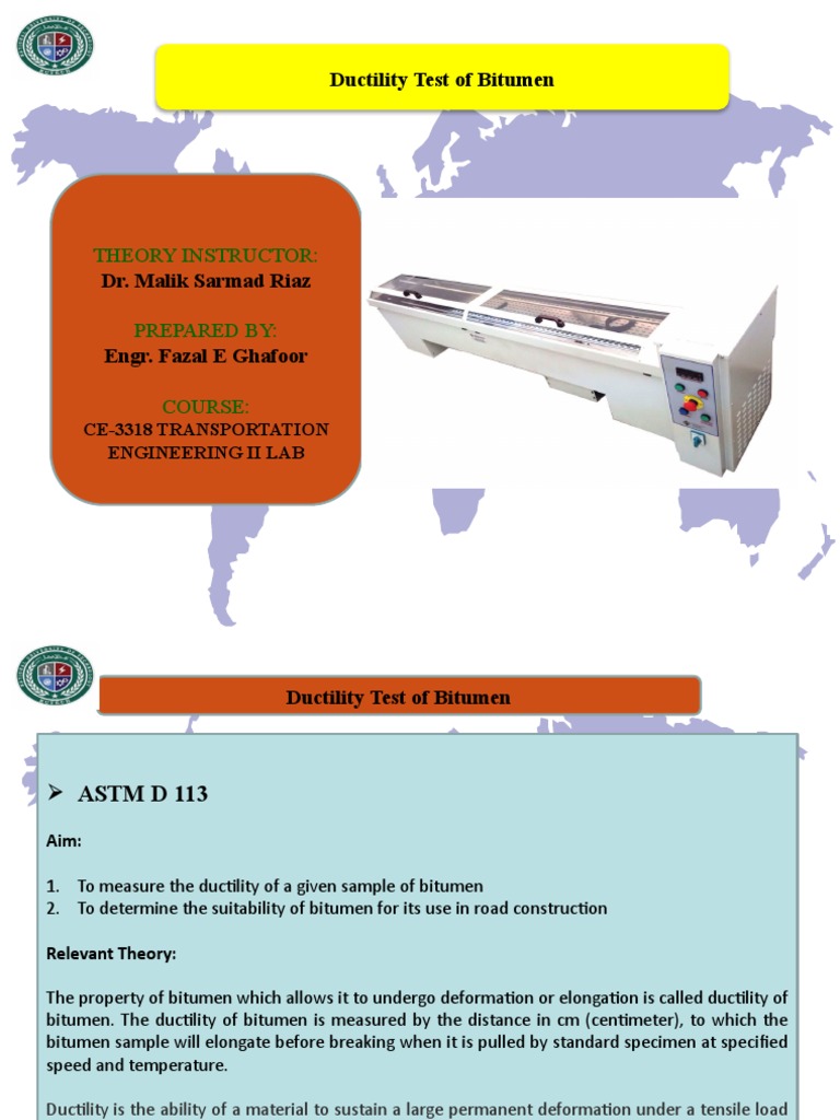 Ductility Test of Bitumen | PDF | Ductility | Fracture