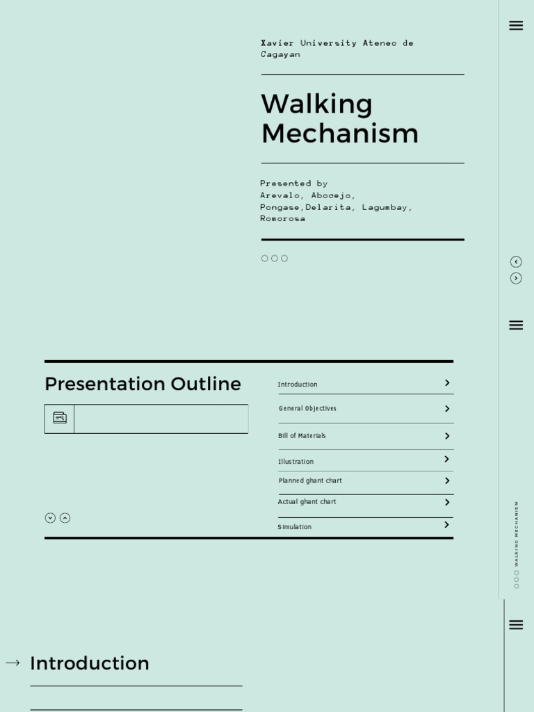 Walking Mechanism | PDF | Applied And Interdisciplinary Physics ...