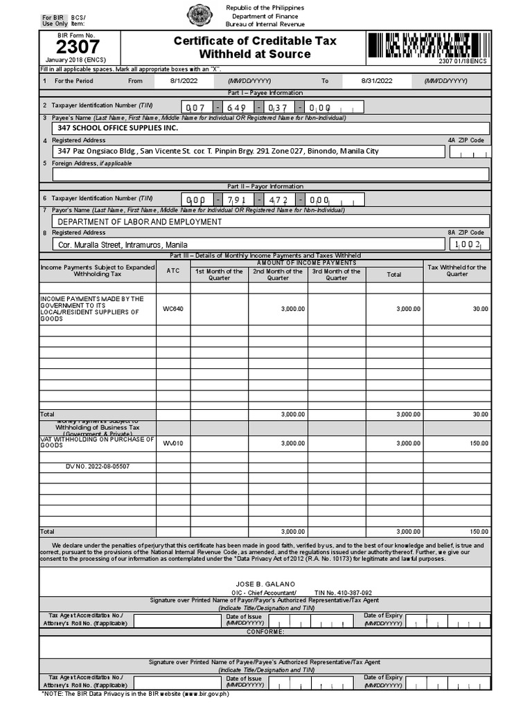 347 School Office Supplies Inc | PDF | Payments | Taxes