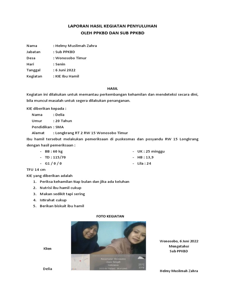 LAPORAN HASIL KEGIATAN PENYULUHAN OLEH PPKBD DAN SUB PPKBD Juni | PDF | Kesehatan Holistik