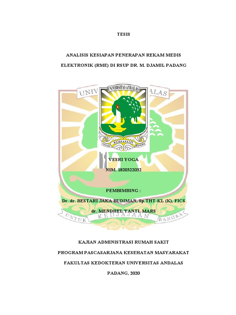 Cover - Abstrak Tesis MARS Yoga | PDF