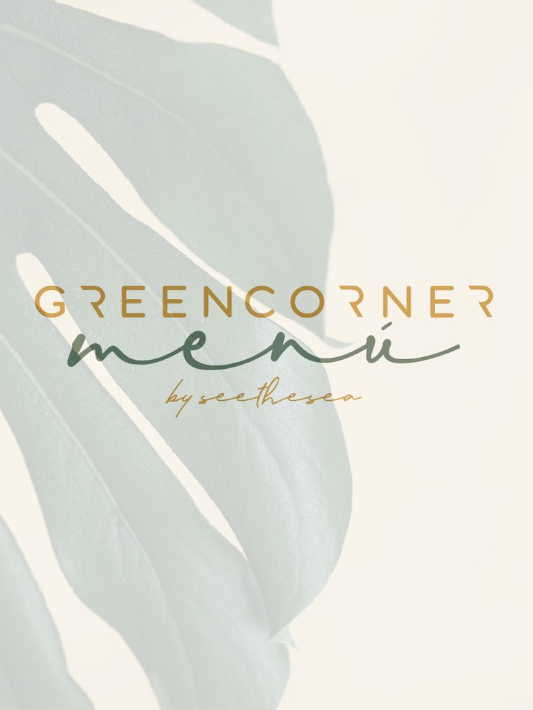 Carta Menu GREEN CORNER FONDO BLANCO | PDF | ensalada | Comida y bebida