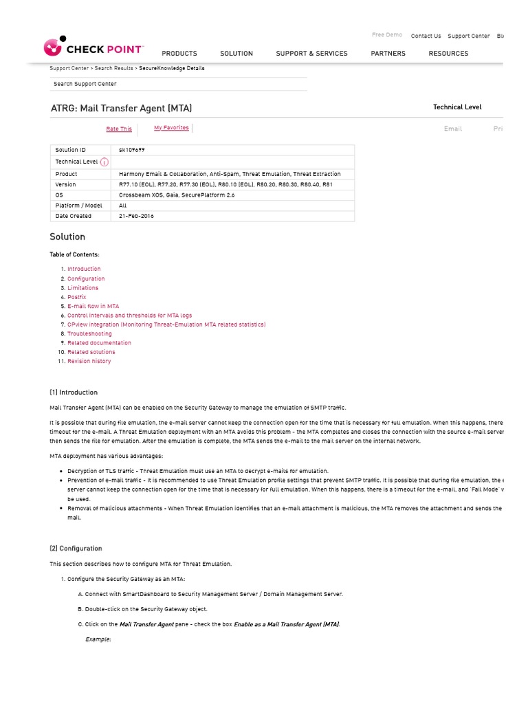 ATRG - Mail Transfer Agent (MTA) | PDF | Transport Layer Security ...