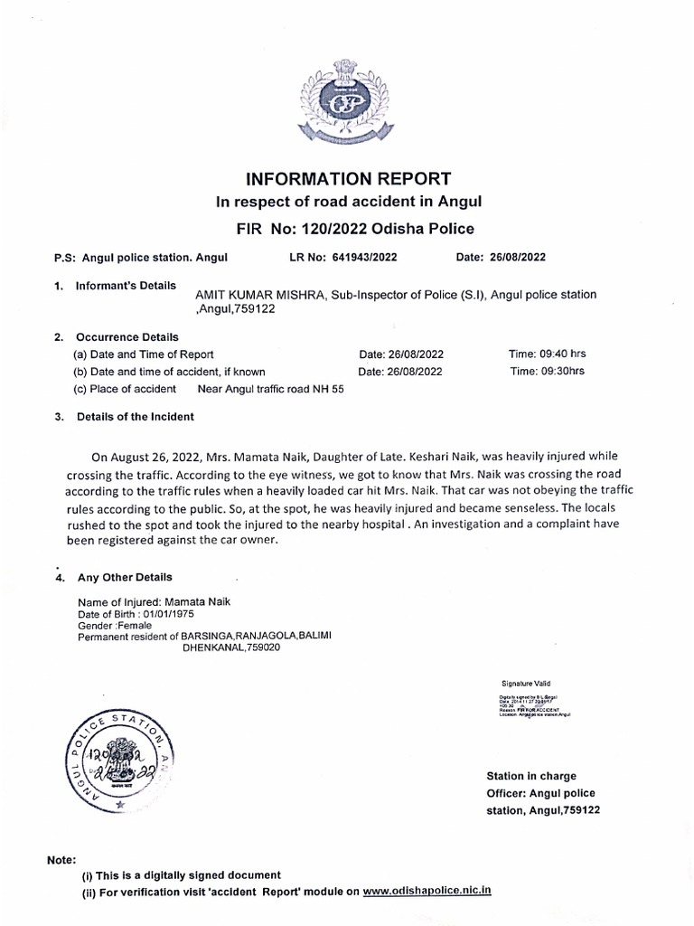 Fir Report Scanned | PDF