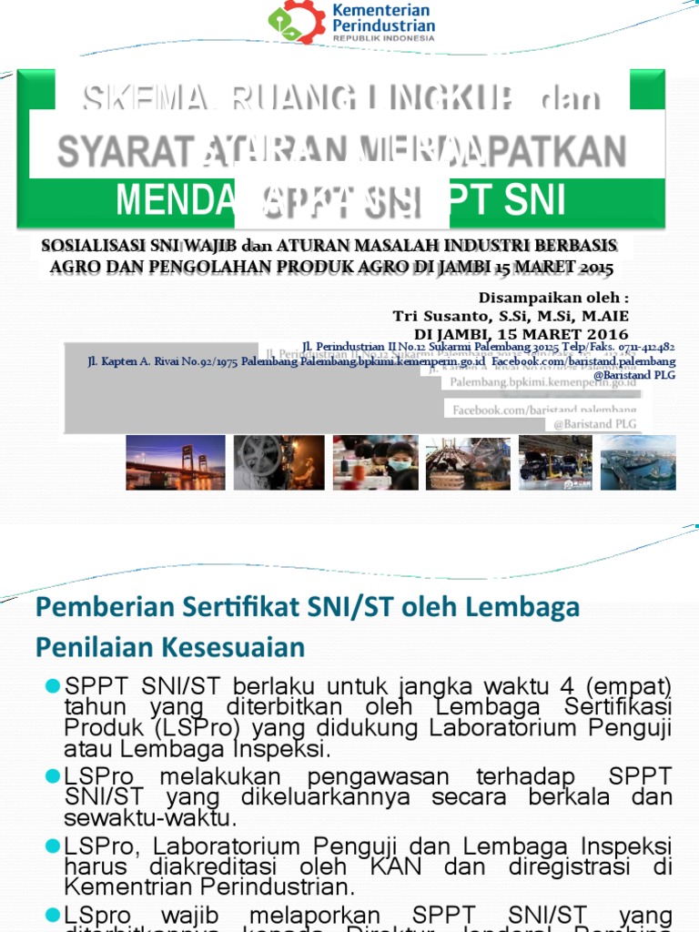 Cara Mendapatkan SPPT SNI | PDF