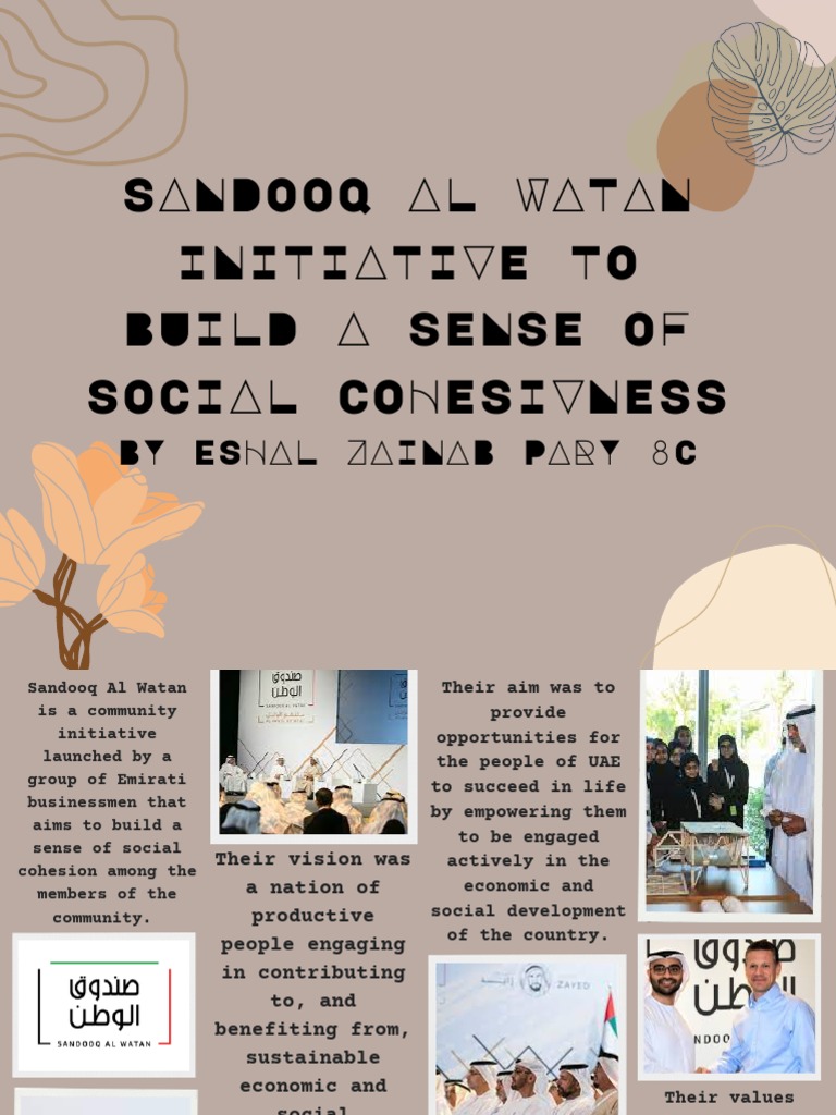 Sandooq Al Watan Initiative To Build A Sense of Social Cohesivness ...