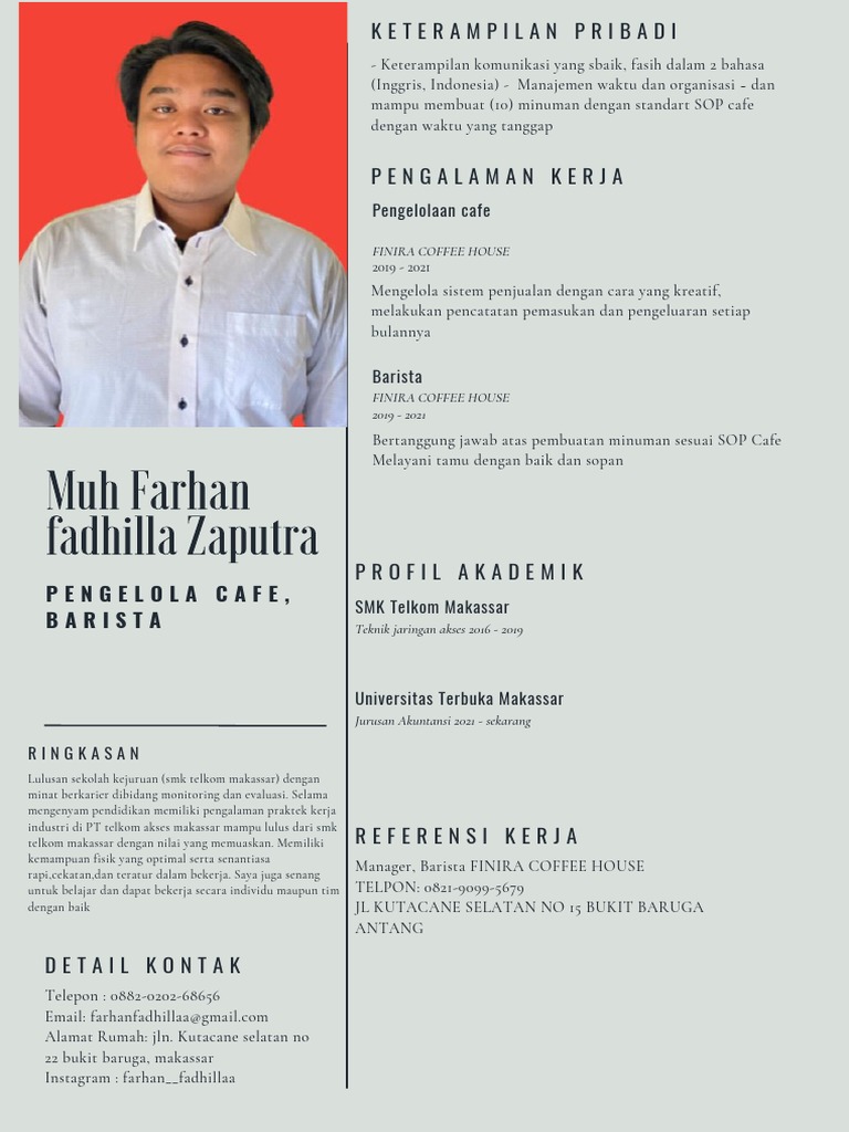 CV - Farhan Fadhilla | PDF