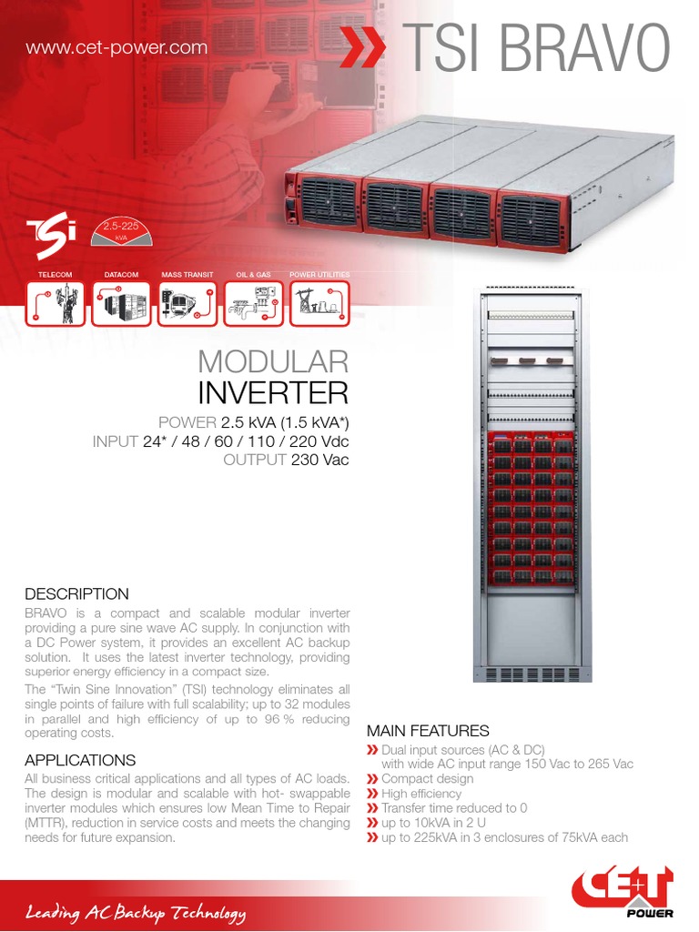 Cet Bravo | PDF | Power Inverter | Information And Communications ...
