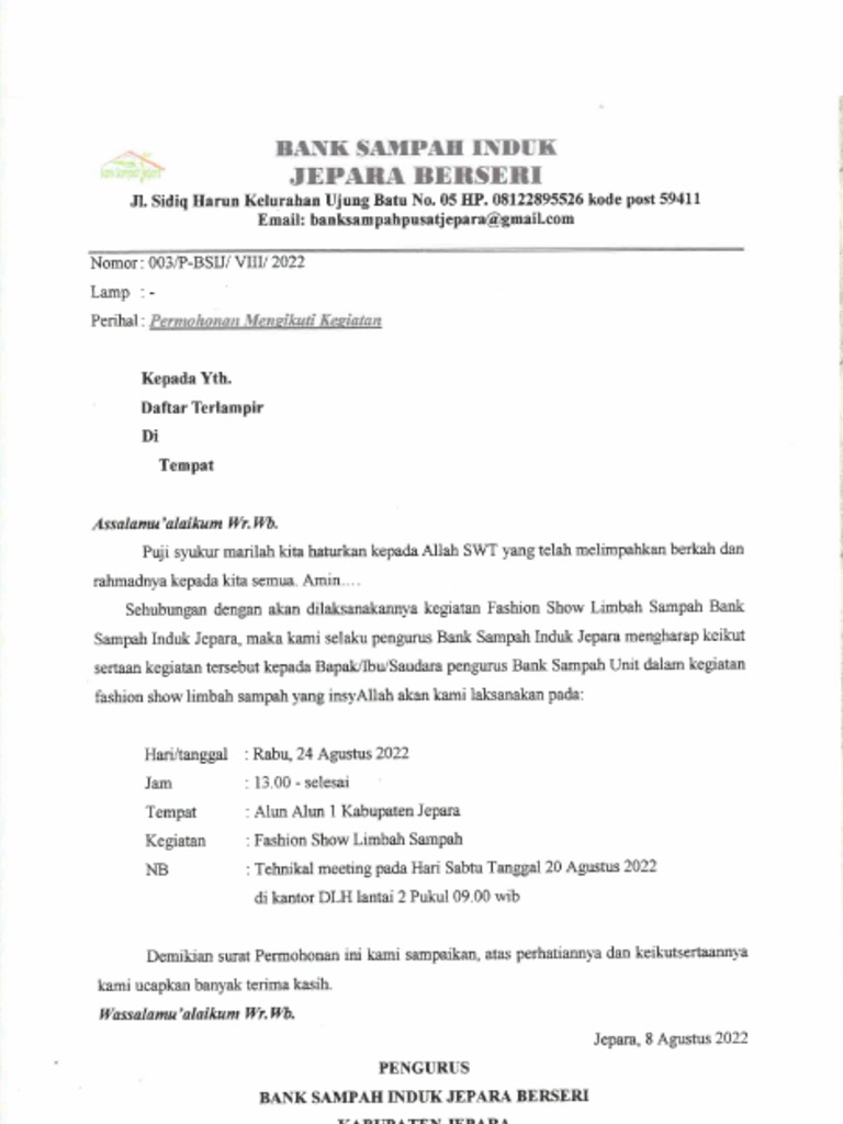 Undangan Fashion Show | PDF