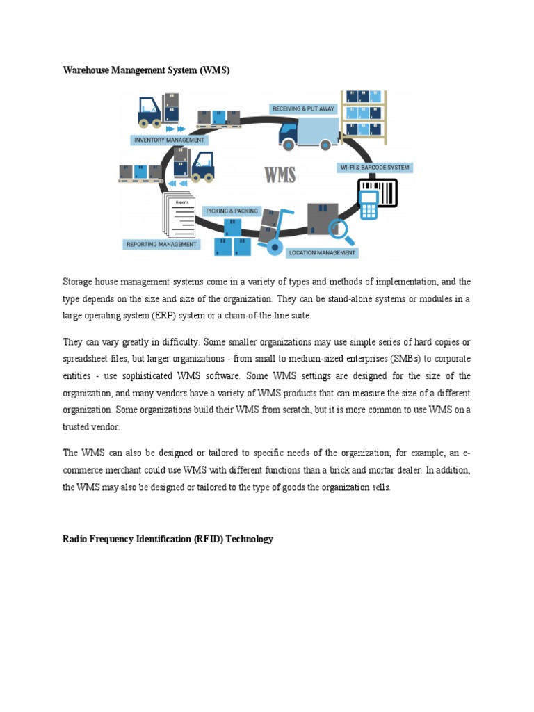 Warehouse Management System | PDF | Barcode | Radio Frequency ...