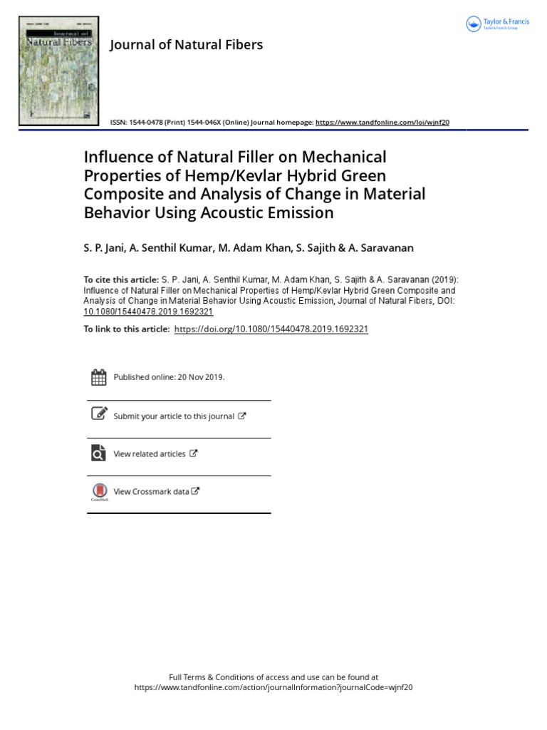 Jani Paper Natural Fibre | PDF | Composite Material | Fibre Reinforced ...