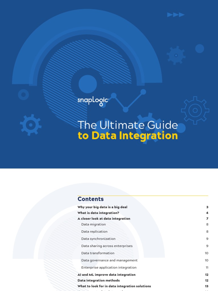 The-Ultimate-Guide-to-Data-Integration-SnapLogic | PDF | Artificial ...